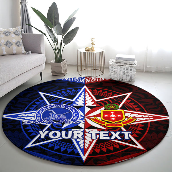 Personalised Tupou College And Kolisi Tonga Atele Round Carpet Tongan ...