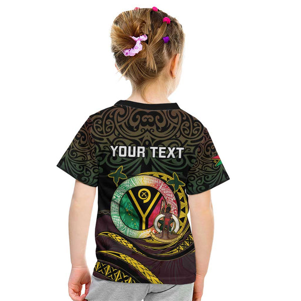 Personalised Vanuatu Kid T Shirt Yumi 45th Hapi Independens Dei - Black ...