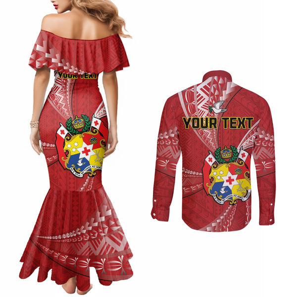 Personalised Tonga Independence Day Couples Matching Mermaid Dress and ...