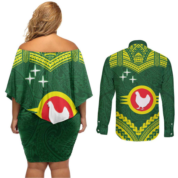 Manu'a Flag Day Couples Matching Off Shoulder Short Dress and Long ...