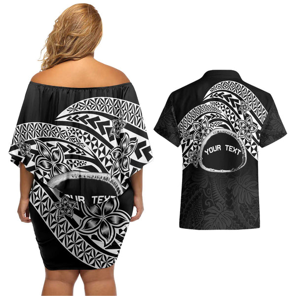 Personalised Pohnpei Nukuoro Micronesia Couples Matching Off Shoulder ...