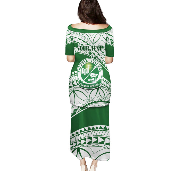 Personalised Samoa Faleata College Puletasi Samoan Pattern LT14