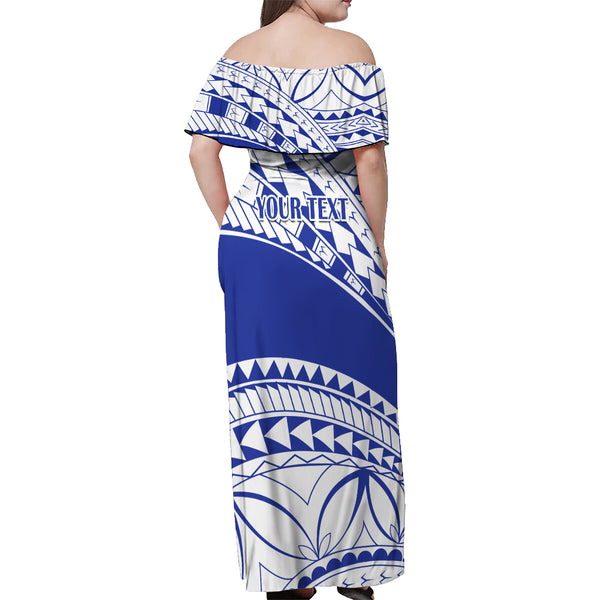 Personalised Samoa Safata College Off Shoulder Maxi Dress Samoan ...