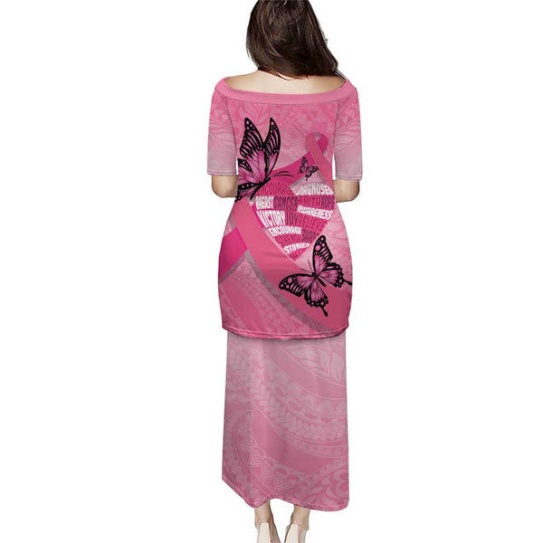 Polynesia Breast Cancer Awareness Month Puletasi Pink Ribbon Mix ...