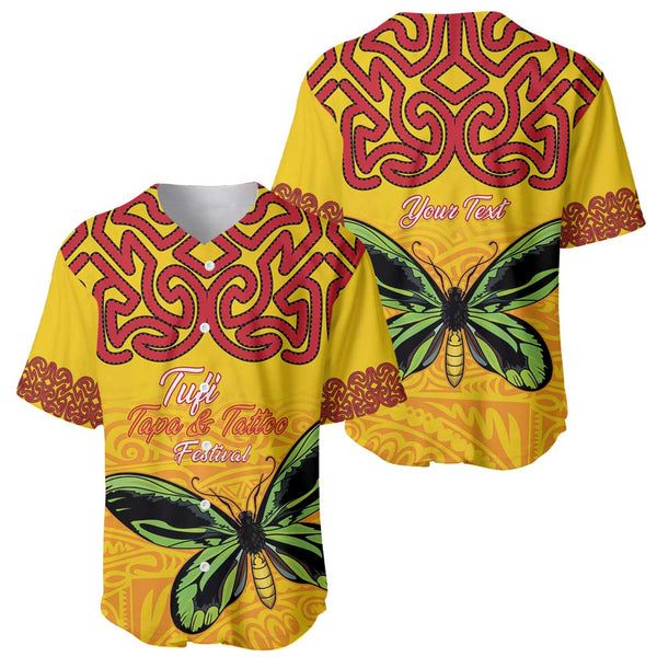 Personalised Tufi Tapa and Tattoo Festival Baseball Jersey PNG Oro ...