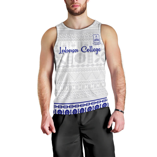 Personalised Fiji Labasa College Men Tank Top Fijian Tapa Pattern LT14