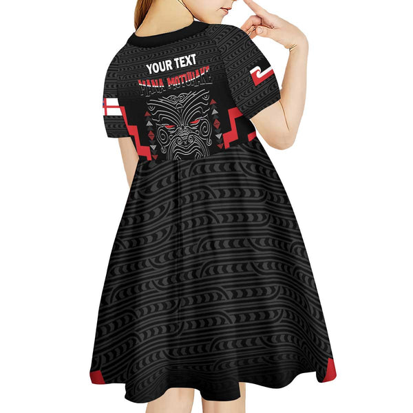 Personalised Toitu Te Tiriti Mana Maori Motuhake Kid Short Sleeve Dress ...