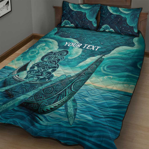 Personalised New Zealand Waitangi Day Quilt Bed Set Hei Tiki With Maori ...