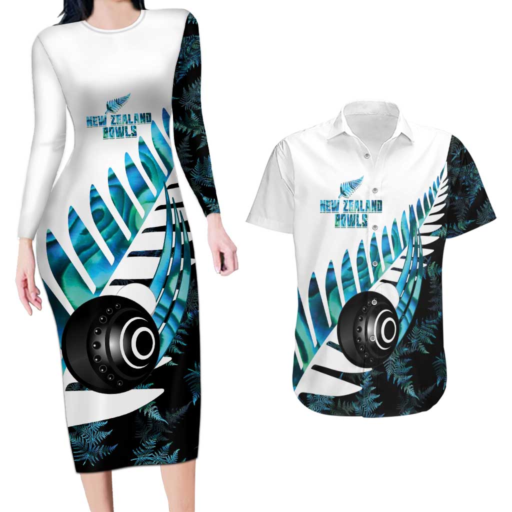 New Zealand Lawn Bowls Custom Couples Matching Long Sleeve Bodycon ...