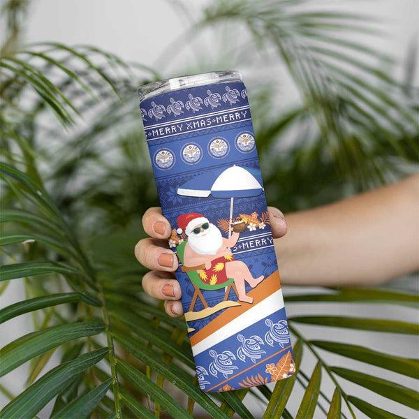 Marshall Islands Christmas Skinny Tumbler Beachy Santa Monono ilo ...