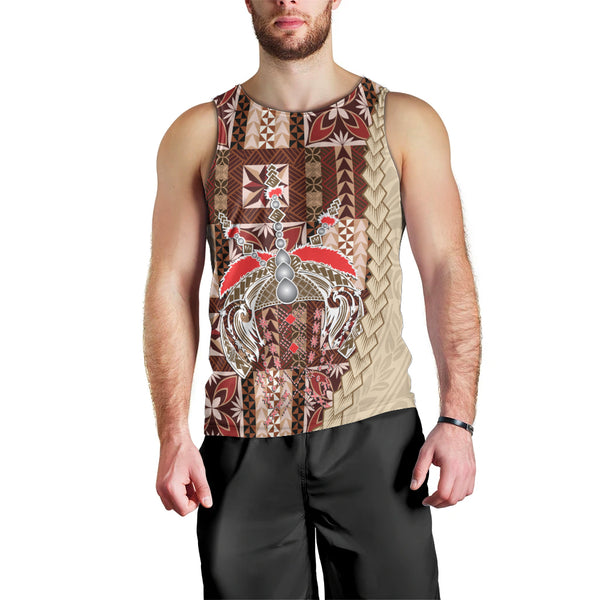 Samoa Tapau Men Tank Top Samoan Siapo Pattern LT14