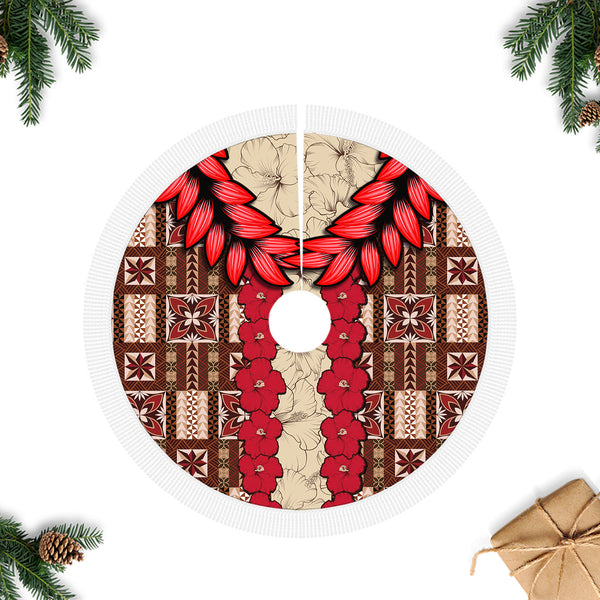 Samoa Siapo Tree Skirt Tapa Pattern Mix Ula Fala Hibiscus LT14
