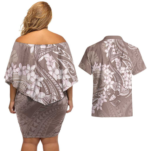 Polynesia Hammerhead Shark Tattoo With Plumeria Lei Couples Matching ...