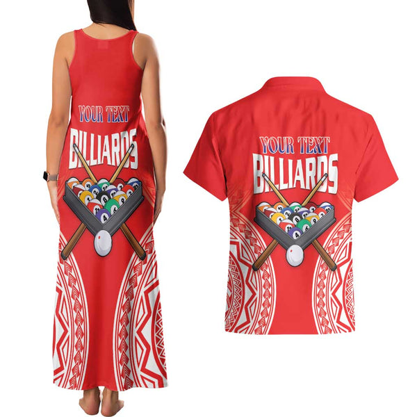 Personalised Taiwan Billiards Couples Matching Tank Maxi Dress and ...