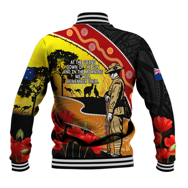 New Zealand And Australia ANZAC Day Baseball Jacket Aboriginal Maori ...