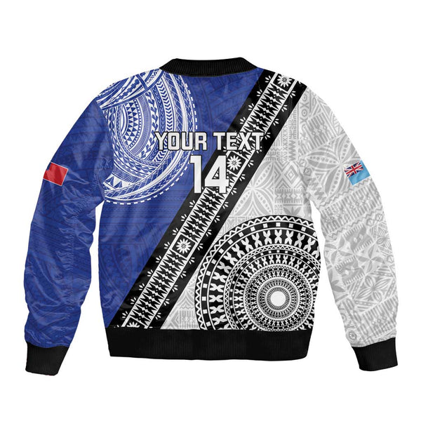 Fiji an Samoa Rugby Custom Bomber Jacket Flying Fijians Manu Samoa ...