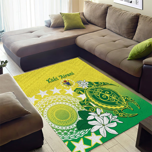 Cook Islands Independence Day Area Rug Kuki Airani Tiare Maori ...