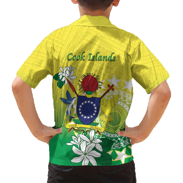 Cook Islands Independence Day Kid Hawaiian Shirt Kuki Airani Tiare ...