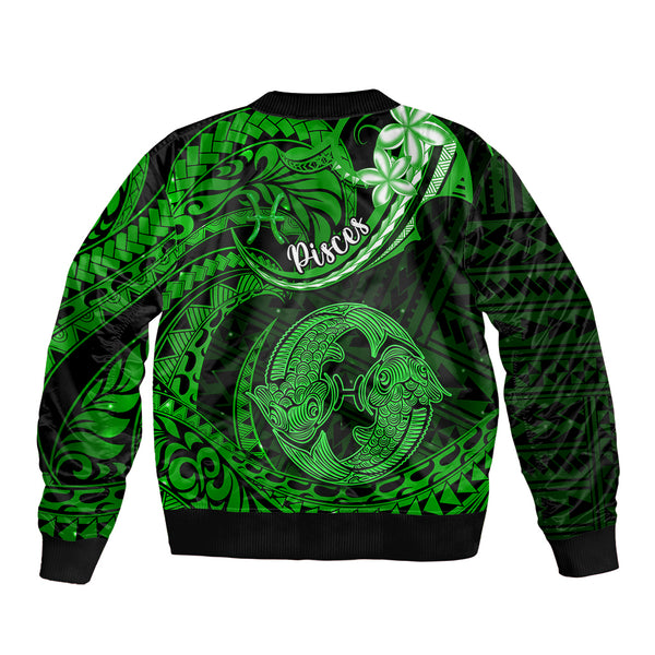 Polynesian Pride Pisces Zodiac Bomber Jacket Astrological Sign Tribal ...