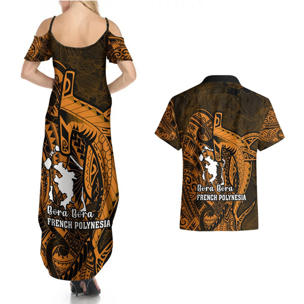 French Polynesia Bora Bora Couples Matching Summer Maxi Dress and ...