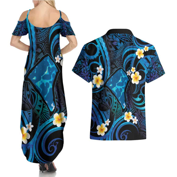 Tokelau Fakaofo Atoll Couples Matching Summer Maxi Dress and Hawaiian ...