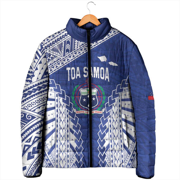 Toa Samoa Rugby Custom Padded Jacket Go Champions Pacific Samoan ...