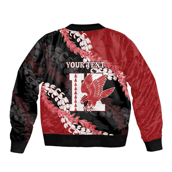 Personalized Kalani Hawaii High School Bomber Jacket Puakenikeni Lei ...