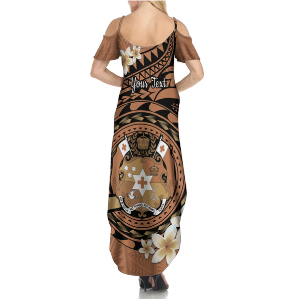 Personalised Tonga Emancipation Day Summer Maxi Dress Tongan Ngatu ...