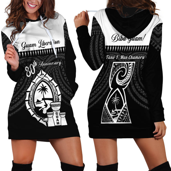 Guam Liberation Day Hoodie Dress Biba Guahan Chamorro 80th Anniversary ...