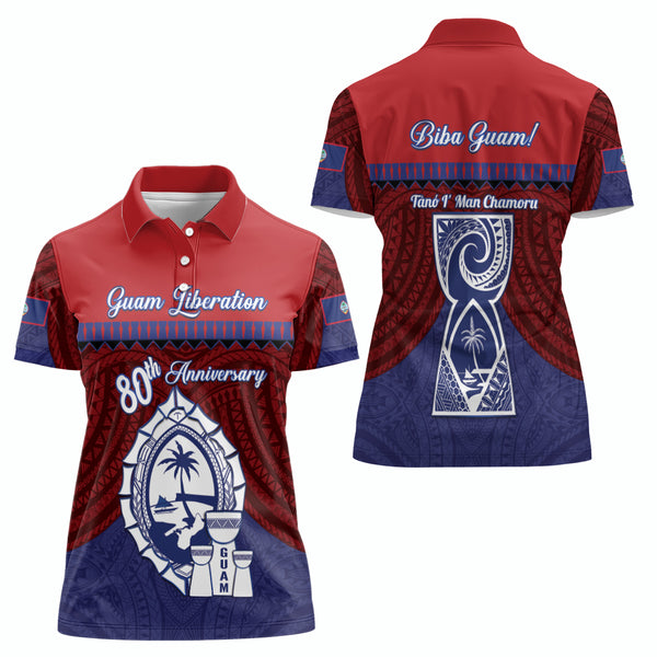 Guam Liberation Day Women Polo Shirt Biba Guahan Chamorro 80th ...