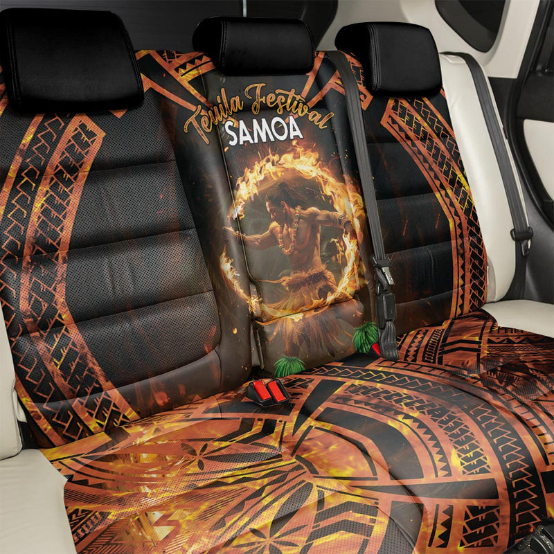 Samoa Teuila 2024 Festival Back Car Seat Cover Samoan Siva Afi With Red ...