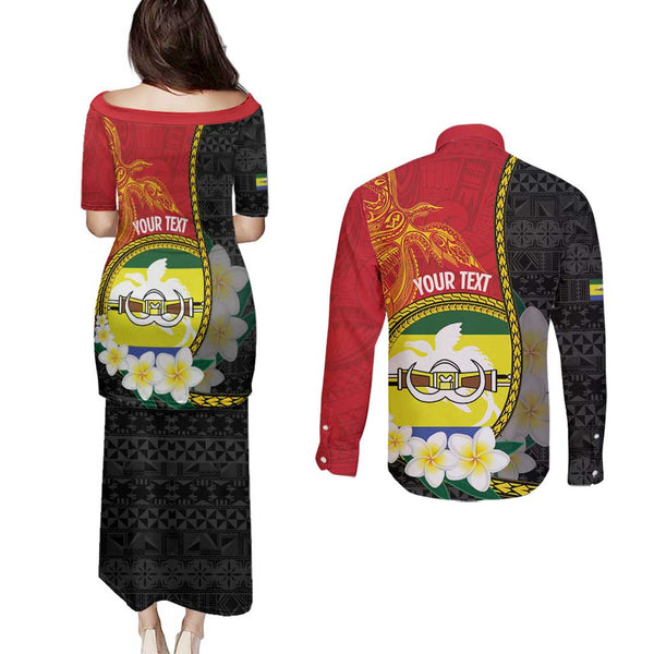 Personalised PNG Morobe Provins Couples Matching Puletasi and Long ...