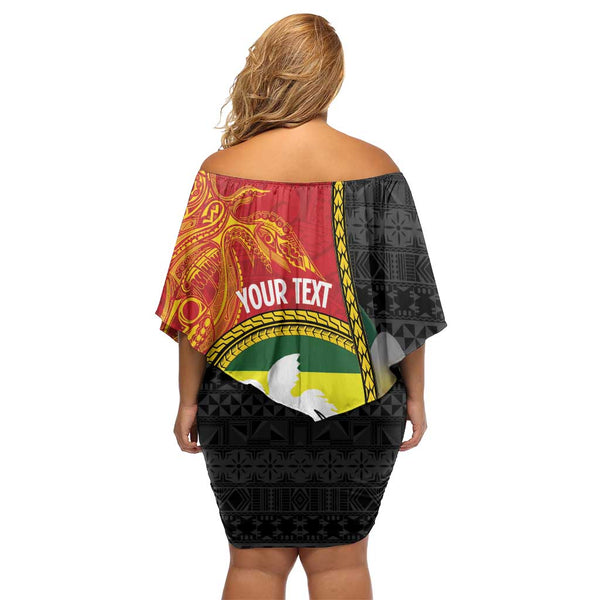 Personalised PNG Morobe Provins Off Shoulder Short Dress Papua New ...