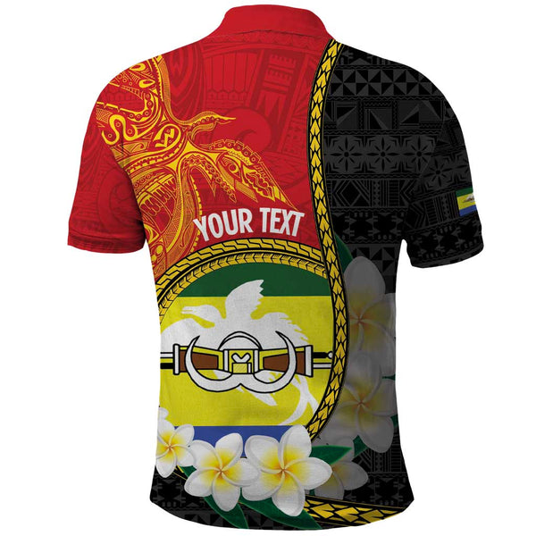 Personalised PNG Morobe Provins Polo Shirt Papua New Guinea Plumeria ...