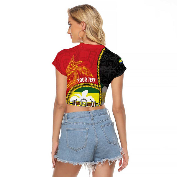 Personalised PNG Morobe Provins Raglan Cropped T Shirt Papua New Guinea ...