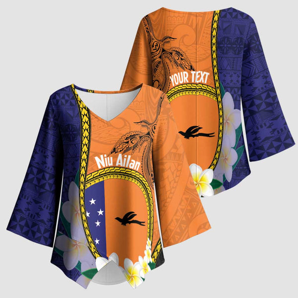 Personalised PNG Niu Ailan Kimono Sleeve Blouse Papua New Guinea ...