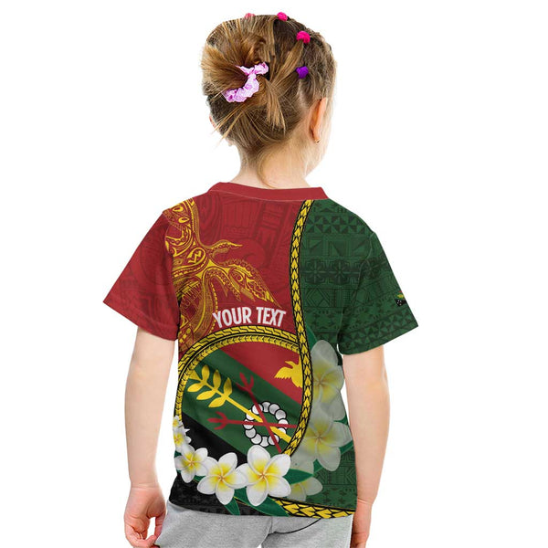 Personalised PNG Simbu Provins Kid T Shirt Papua New Guinea Plumeria ...
