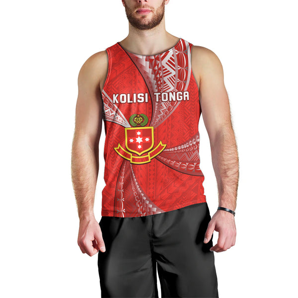 Personalised Tonga College Alete Men Tank Top Kolisi Tonga Ngatu ...