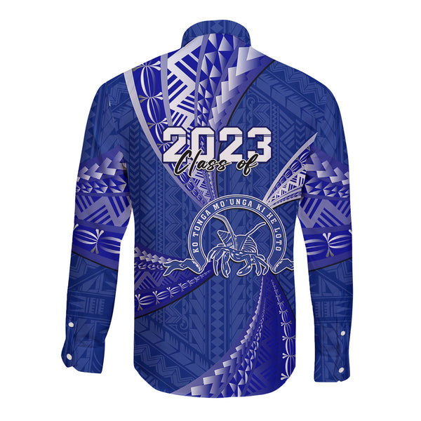 Personalised Tonga Tupou College Long Sleeve Button Shirt Class Of Year ...