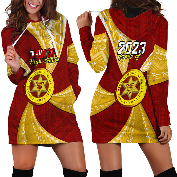 Personalised Tonga High School Hoodie Dress Class Of Year Tongan Ngatu ...