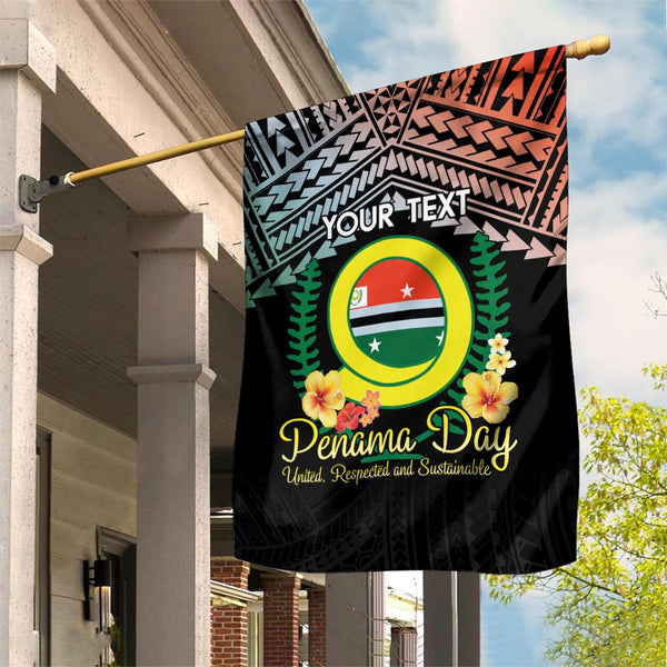 Personalised Penama Day Garden Flag Vanuatu Provinces Polynesian ...