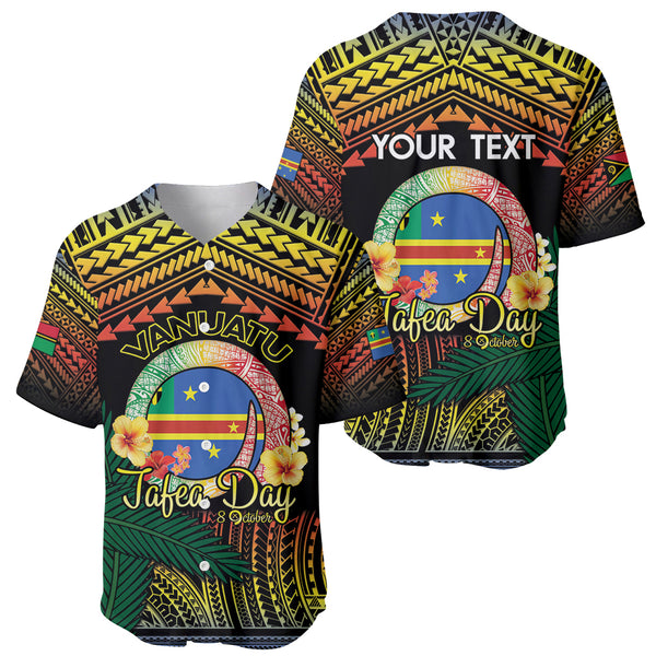 Personalised Tafea Day Baseball Jersey Vanuatu Provinces Polynesian ...