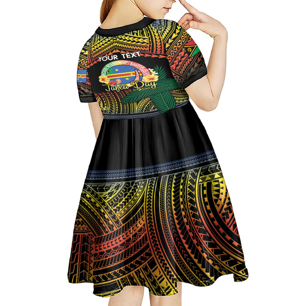 Personalised Tafea Day Kid Short Sleeve Dress Vanuatu Provinces ...