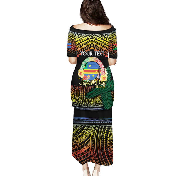 Personalised Tafea Day Puletasi Vanuatu Provinces Polynesian Pattern LT14