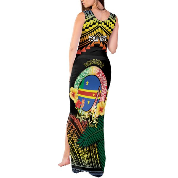 Personalised Tafea Day Tank Maxi Dress Vanuatu Provinces Polynesian ...