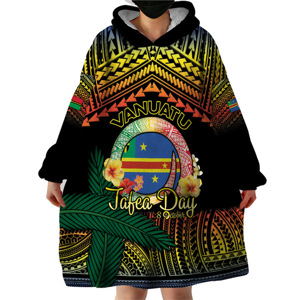 Personalised Tafea Day Wearable Blanket Hoodie Vanuatu Provinces ...