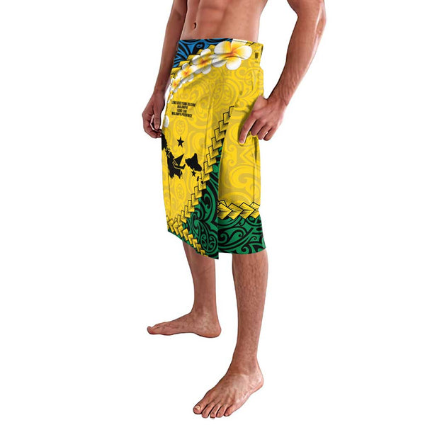 Malampa Province Lavalava Vanuatu Map - Plumeria Flag Color LT14