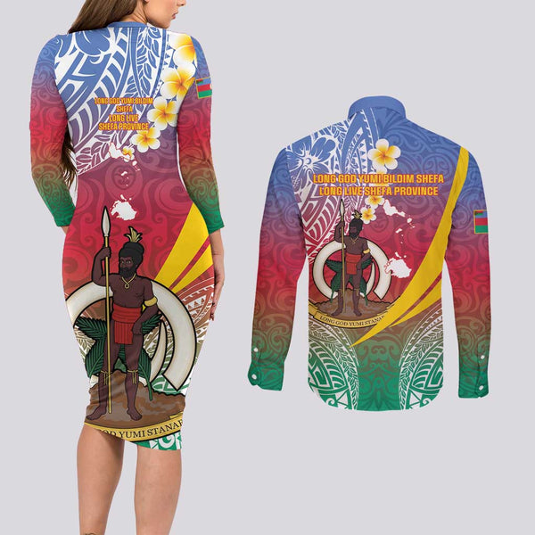 Shefa Province Couples Matching Long Sleeve Bodycon Dress and Long ...