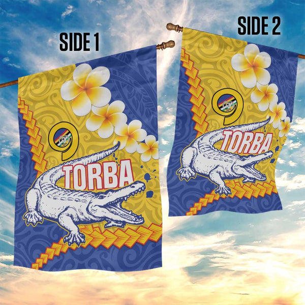 Torba Province Garden Flag Vanuatu Pattern Crocodile - Plumeria Flag ...