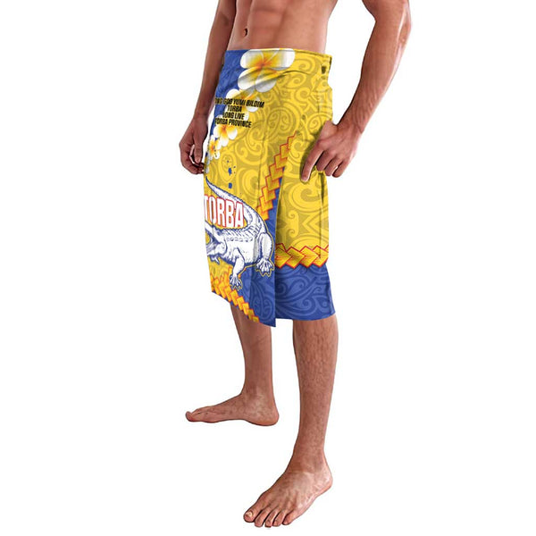 Torba Province Lavalava Vanuatu Pattern Crocodile - Plumeria Flag Color ...